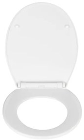 WENKO 21901100-WC sedátko KOS 44x37 cm bílá/stříbrná