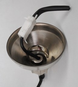 Stříbrné stropní světlo Ribbed - Ø 7*16cm
