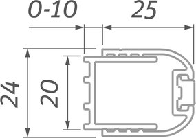 Roth Jednokřídlé sprchové dveře LYE2 se setem profilů LZ pro instalaci do niky - bez vaničky Varianta: šířka: 80 cm, orientace: Uni - (LYE2/800_LZ), Barva profilů a typ výplně: profily: brillant, výplň: transparent
