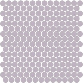 Hisbalit Skleněná mozaika fialová Mozaika 309B SATINATO kolečka  prům. 2,2 (33,33x33,33) cm - KOL309BLH