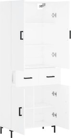 Skříň highboard bílá 69,5 x 34 x 180 cm kompozitní dřevo 3198145