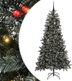Umělý vánoční stromeček Zelená 210 cm PVC, plast a ocel 3395893