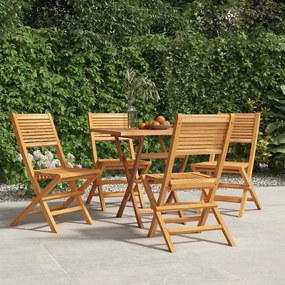 Skládací židle 4 ks 47x62x90 cm Masivní teak 3155064