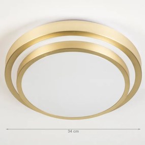 Stropní koupelnové svítidlo Aston Y Gold