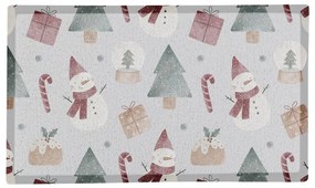 Rohožka s vánočním motivem 40x70 cm Snowman – Artsy Doormats