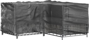 Plachty na zahradní nábytek tvar L 2 ks 16 oček 215x215x90 cm 3155371