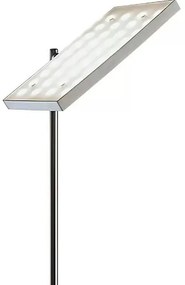 German Stojací LED lampa Texas / 2 lampy / 180 cm / 6 W / 16 W / ocel / stříbrná
