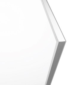 Nástěnné zrcadlo ve stříbrném rámu 91 x 66 cm OENO Beliani