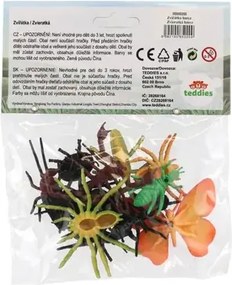 TEDDIES Figurky hmyzu a zvířátek mini 4-8 cm / 12 ks / plast / od 3 le