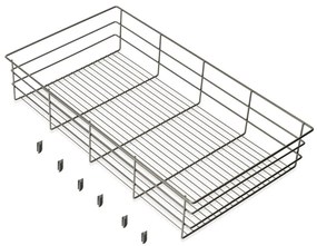 EMUCA Drátěný koš do rámu Quartz – titan Šířka rámu (mm): 800