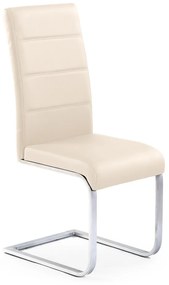 Jídelní židle Stacy, krémová / stříbrná