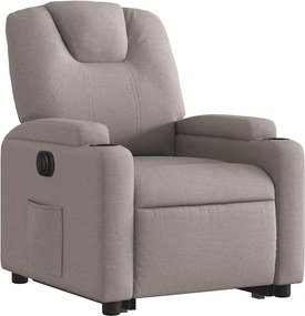 Elektrické zvedací polohovací křeslo taupe textil 3204400