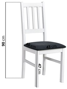 Jídelní židle Boro 4 Zvolte dřevo: Olše, Zvolte látku: látka 17b