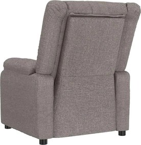 Elektrické polohovací křeslo taupe textil 3143575