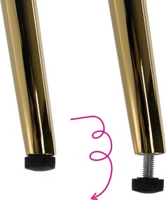 Designový 2-sed, šedá Velvet látka/gold chrom zlatá, EZIO TYP 2