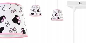 Light Home Dětské závěsné svítidlo MINNIE, 2x textilní stínítko se vzorem, S