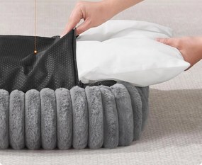 Pelíšek pro psy Plandy 91 cm šedý