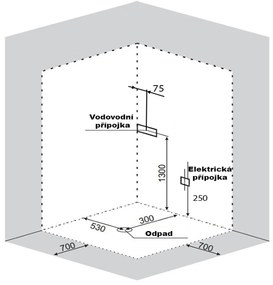 BPS-koupelny Hydromasážní box HYD-Bella 90, 90x90 bez sauny