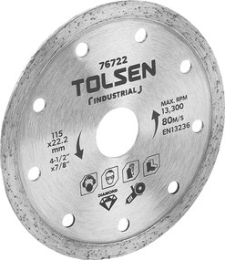 TOLSEN Diamantový řezný kotouč 125 mm 76723