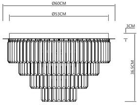 Stropní svítidlo MILANO 9xE14/40W/230V zlatá