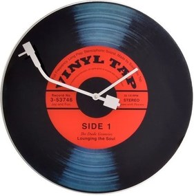 Nástěnné hodiny Vinyl Tap
