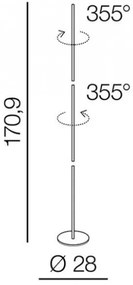 Azzardo AZ3205 - LED Stojací lampa TETA LED/33W/230V