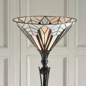 Endon 63933 - Stojací lampa Tiffany ASTORIA 1xE27/60W/230V pr. 40 cm