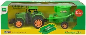 MaDe 07775 Traktor s vlečkou, na setrvačník / 10 x 29 x 9cm / od 3 let