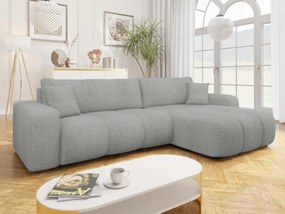 Rohová rozkládací sedačka Larow Maxi Boucle, Potah: Coral 50