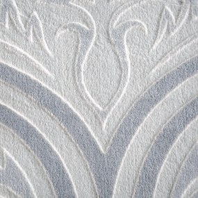 Velurové povlečení 220x200 Flano 5 stříbrně šedých ornamentů Eurofirany