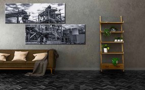 Industriální obraz Velikost (šířka x výška): 160x80 cm