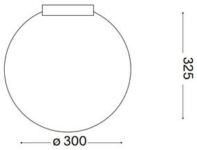 Ideal Lux - Stropní svítidlo CARTA 1xE27/25W/230V pr. 30 cm bílá