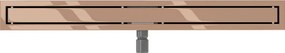 Mexen Flat M13 lineární odtok 2v1 80 cm, růžové zlato - 1610080-15
