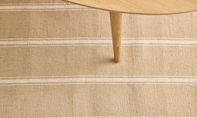 Diamond Carpets India, Ručně vázaný kusový koberec Hollis J 13 Natural, 140x200, béžová, chodba / předsíň