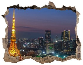 Wallmuralia Fototapeta díra na zeď 3D Věž v Tokio 95x64 cm