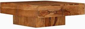 Konferenční stolek 80 x 80 x 30 cm masivní akáciové dřevo 246250