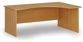 Ergonomický kancelářský pracovní stůl PRIMO WOOD, 1800 x 1200 mm, pravý, buk