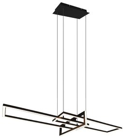 Trio 320310332 led závěsné stropní svítidlo salinas 1x34w | smd | 4200lm | 3000k - 3 fázové stmívání, matná černá