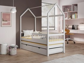 ADRK Furniture Postel Domek Artes s matrací CH-ART-W-200-M