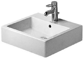 Duravit Vero - Umyvadlo nábytkové 50x47 cm, s 1 otvorem pro baterii, s WonderGliss, alpská bílá 04545000271
