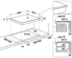 Whirlpool SMP658C/BT/IXL Indukční varná deska