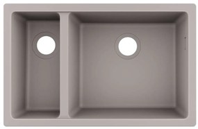 Hansgrohe - Podstavný granitový dřez S510-U635, betonová šedá 43433380