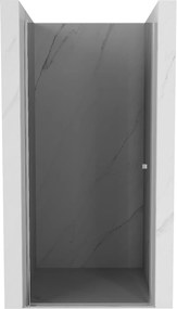 Mexen Pretoria, 1-křídlé sprchové dveře do otvoru 100 cm, 6 mm šedé sklo, chromový profil, 852-100-000-01-40