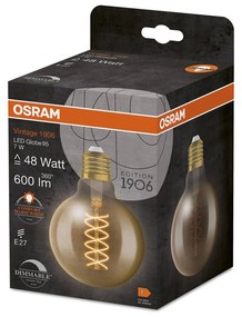OSRAM Vintage 1906 LED globe G95 E27 7W zlatá