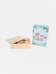 Sinsay - Dřevěné vzdělávací puzzle se zvířaty - vícebarevná