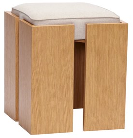 Hübsch Stolička FORMA světlá 881912