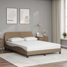 Postel s matrací Dover cappuccino 140 x 200 cm umělá kůže 3208421