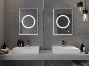 Mexen Koga osvětlené koupelnové zrcadlo 50 x 70 cm, LED 6000K, anti-pára - 9821-050-070-611-00
