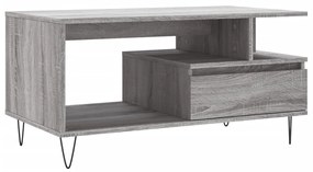 vidaXL Konferenční stolek šedý sonoma 90 x 49 x 45 cm kompozitní dřevo