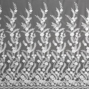 ZÁCLONA NA KROUŽCÍCH TALINA 300 CM X 250 CM CM VZOROVANÁ